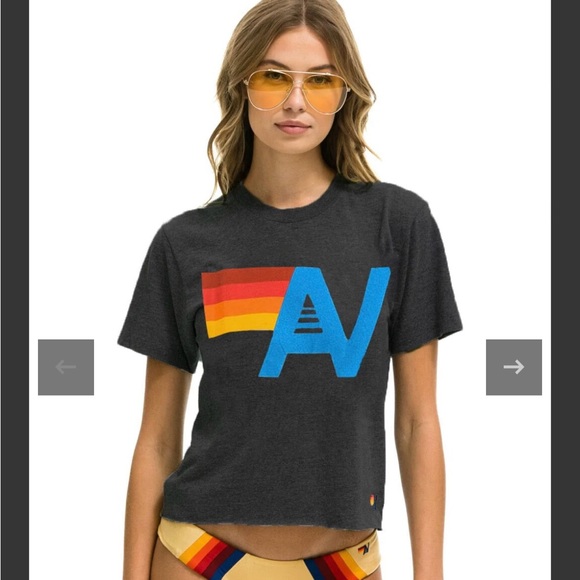Aviator Nation | Tops | Aviator Nation Logo Boyfriend Tee | Poshmark